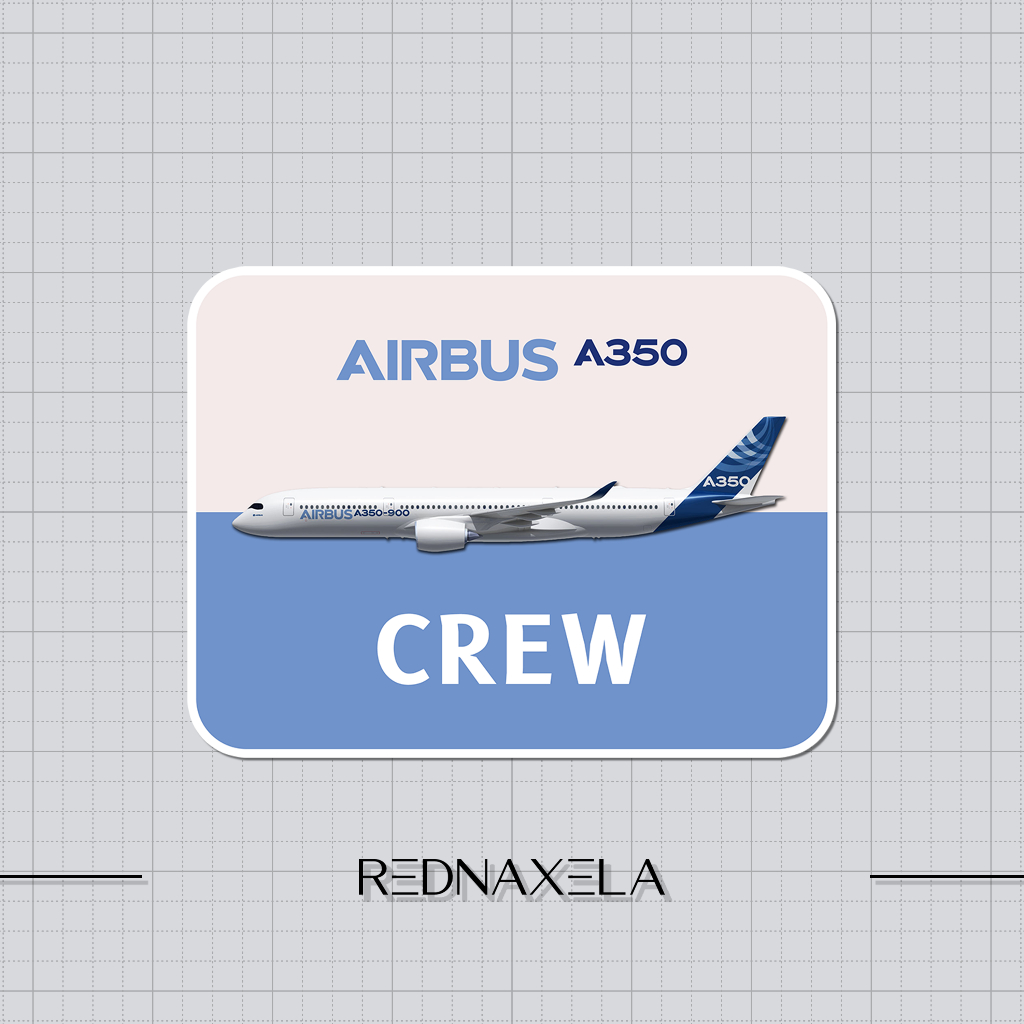 Vinyl Sticker Airbus A350 Card Model Crew Sign Sticker | Shopee Malaysia