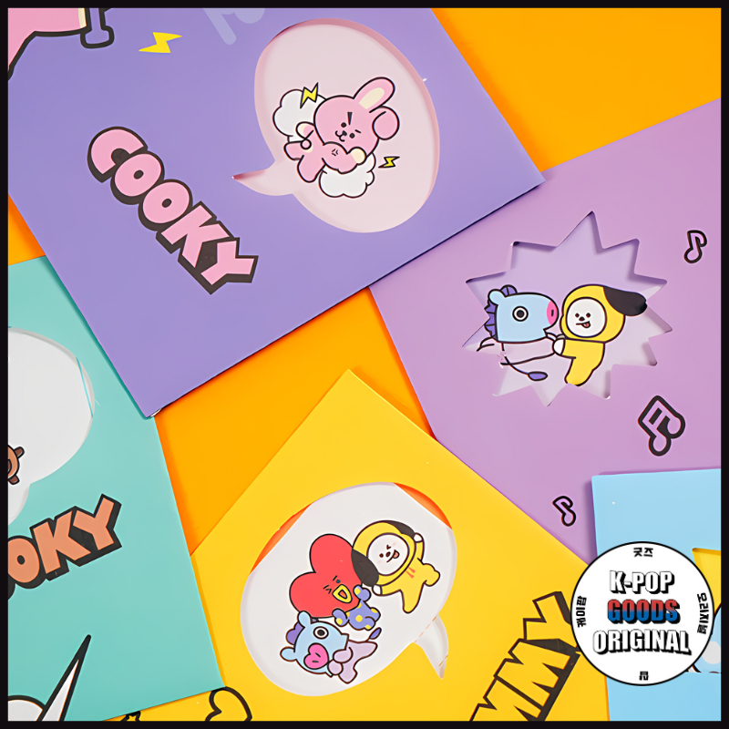 Bt21 Bbaeggom Letter Set Paper Mang/ Shooky/RJ/Chimmy/Koya/Cookie/Tata ...
