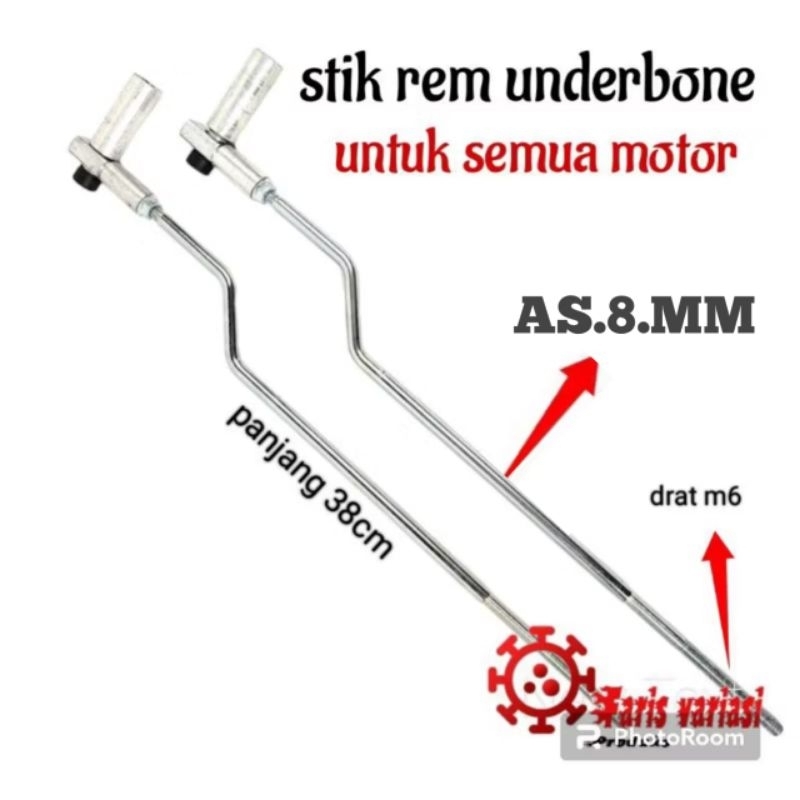 Underbone brake stick / Universal drum rear brake pole, bent model 38 ...