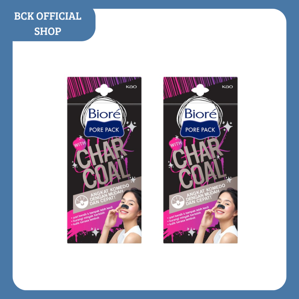 Biore Pore Pack Charcoal Variant contains 4 sheets | Biore Blackhead ...