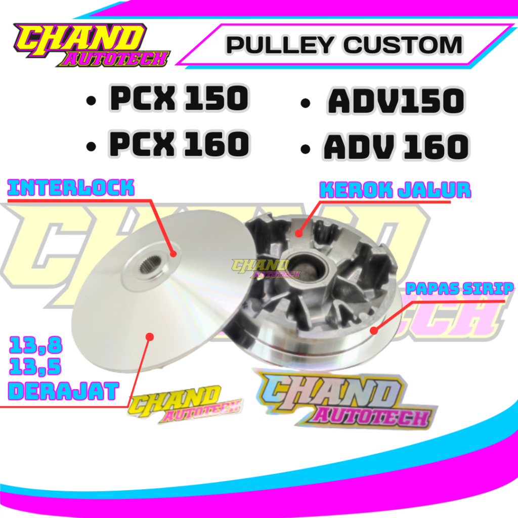 Home Roller PULLEY Custom PCX 150 PCX 160 Adv 150 Adv 160 BIG PULLEY ...