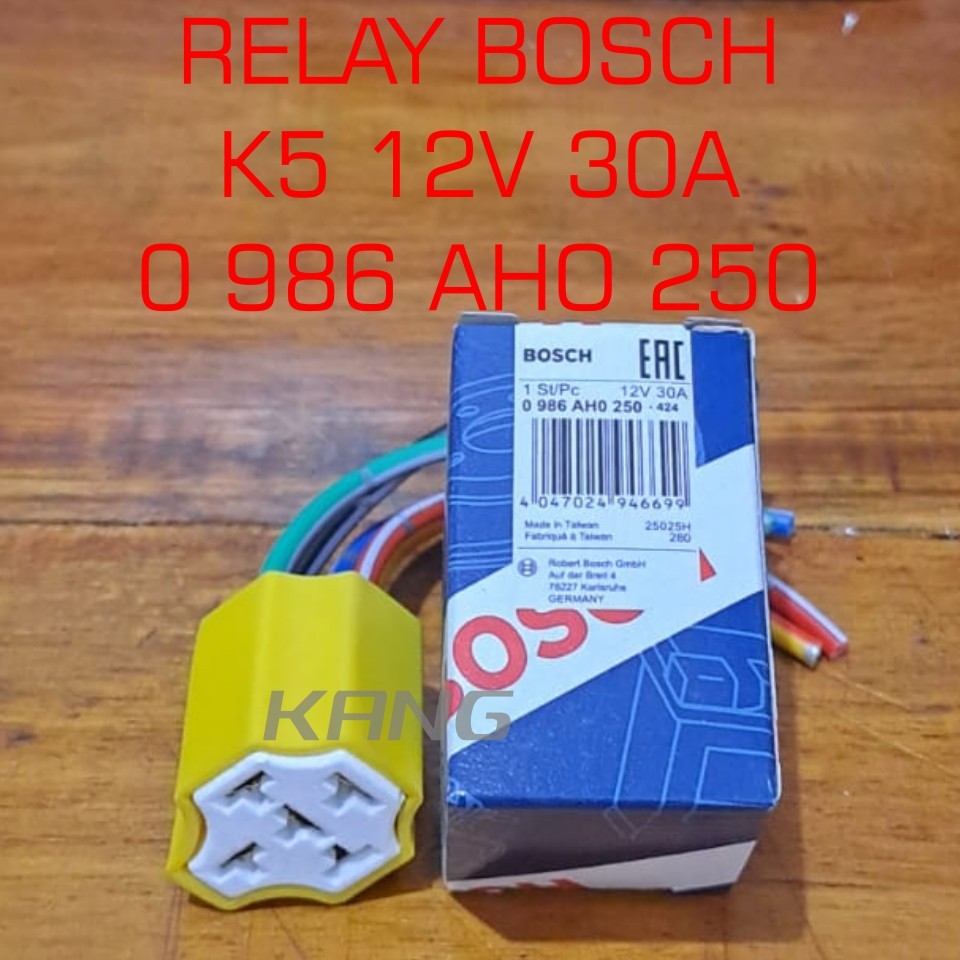 Riley / Foot Relay 5 12V 30A+ Bosch Original 5 Leg Ceramic Relay Socket ...