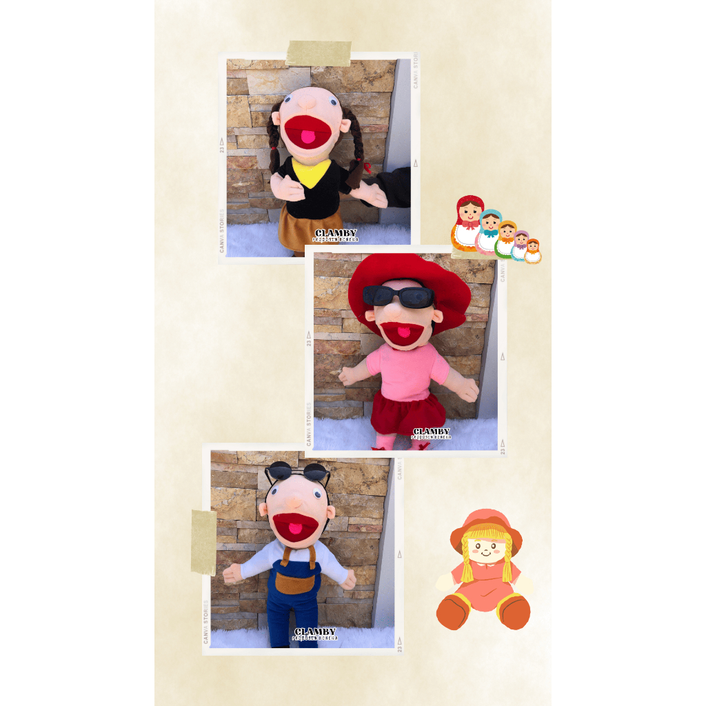 Jessie Puppet Character Muppet Hand Doll Character Puppet Educational ...
