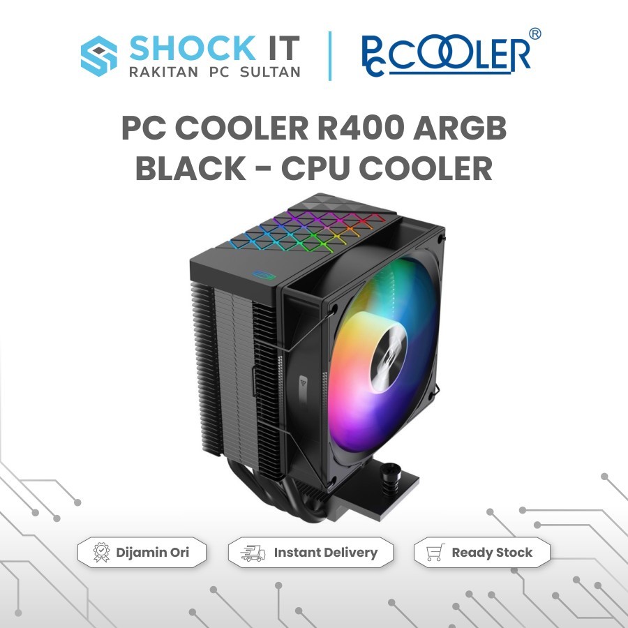 Pc COOLER R400 ARGB BLACK - CPU COOLER | Shopee Malaysia