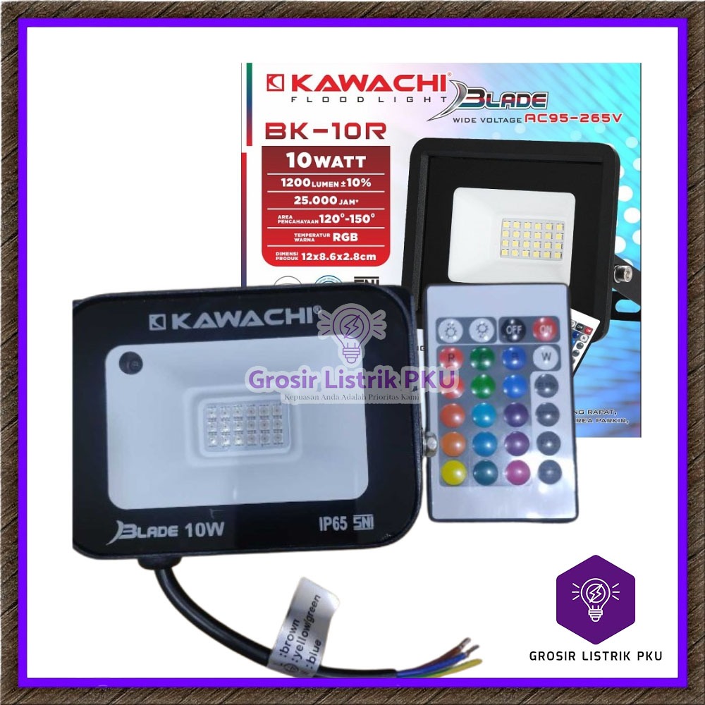 Original Kawachi Blade 10 Watt RGB LED Flood Light Spotlight BK-10R ...
