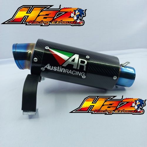Ekzos Ar Austin exhaust Canister Stainless 51mm for all Motorcycle ...