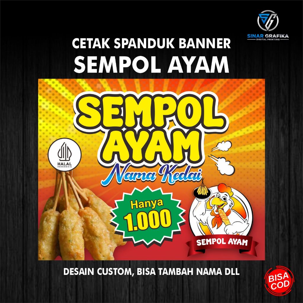 Spanduk Banner Sempol Ayam, Anniversary | Shopee Malaysia