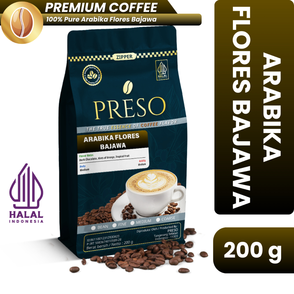 Preso Arabica Flores Bajawa Coffee 200 Grams | Shopee Malaysia