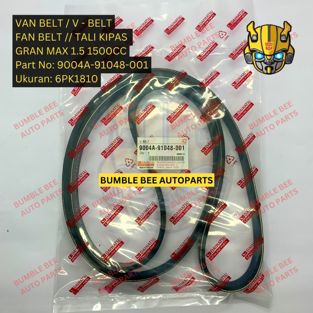 Van BELT FAN BELT - 6PK1810 - GRAN MAX 1.5 1500CC / LUXIO - 9004A-91048 ...