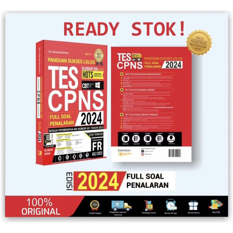 Cpns 2024 Book FULL Of Reasoning Questions+Original FR 2023 | Shopee Malaysia