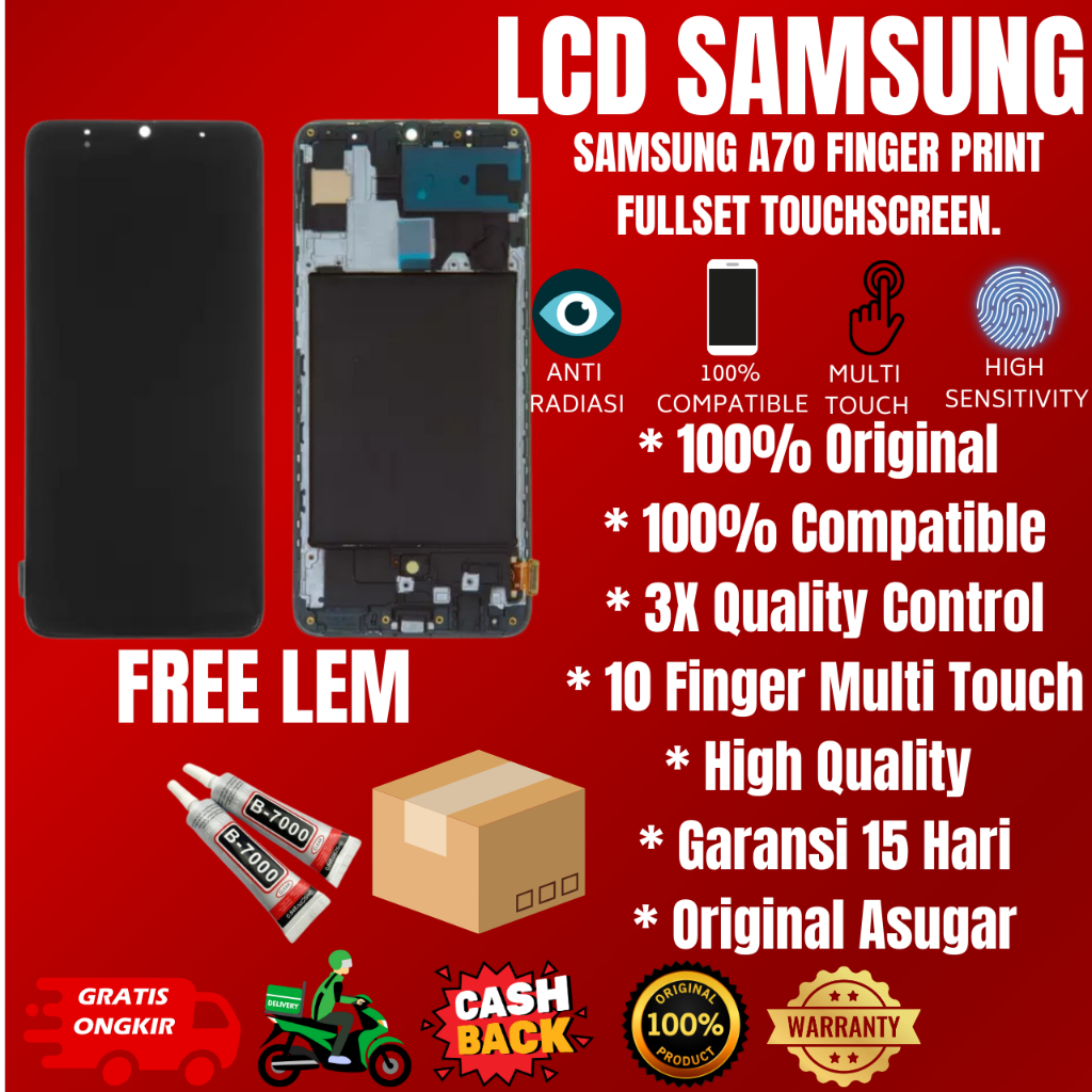 Lcd SAMSUNG A70 FINGER PRINT (PLUS FRAME) | Shopee Malaysia