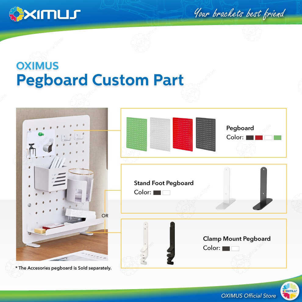 Diy Oxymus GP Series Pegboard Table Separator Board Rack Custom Part ...