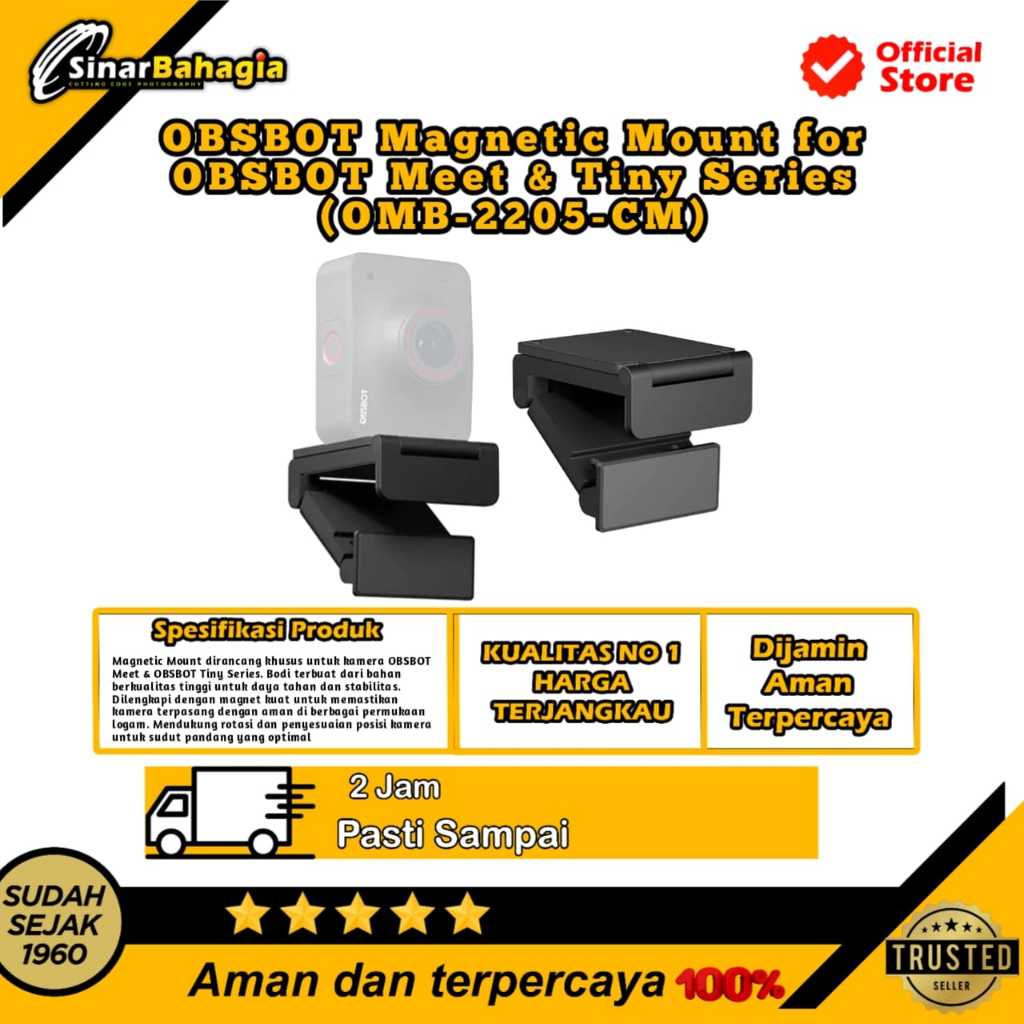 Obsbot Magnetic Mount for OBSBOT Meet & Tiny Series (OMB-2205-CM) | Shopee Malaysia