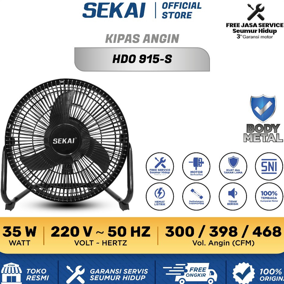 Sekai Tornado 9 Inch HDO 915S Sitting Fan Table Fan | Shopee Malaysia
