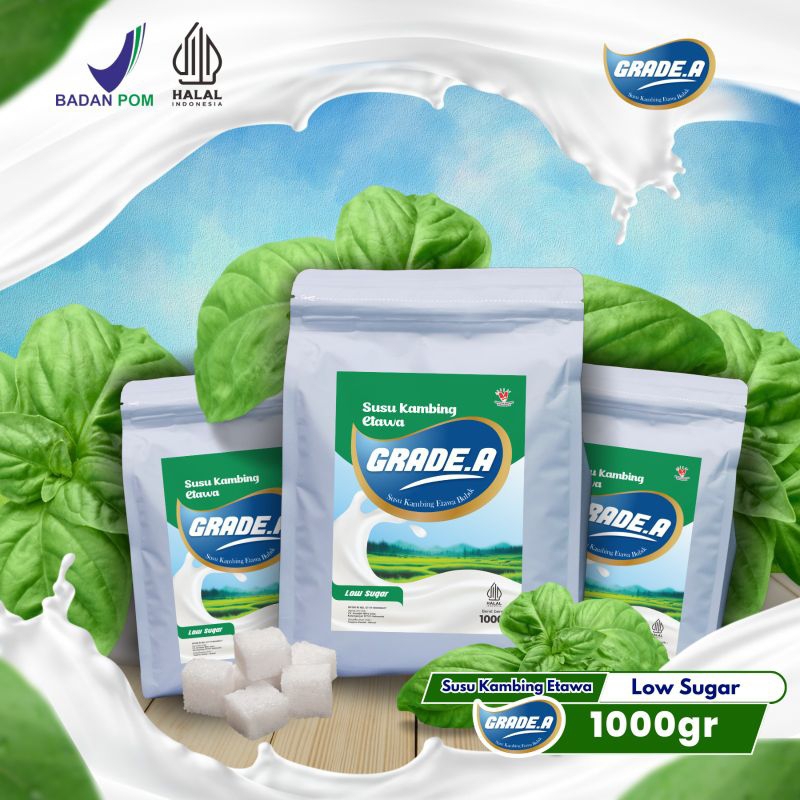 Etawa GOAT MILK POWDER GRADE A LOW SUGAR 1000gr/1KG | Shopee Malaysia
