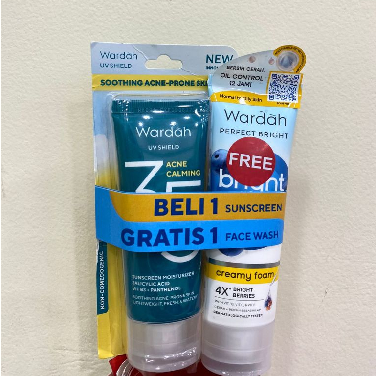 [B1G1] Wardah UV Shield Acne Calming Sunscreen Moisturizer SPF35 PA ...