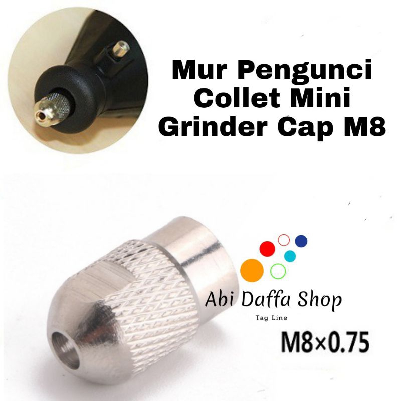 M8 Mini Grinder Cap Chuck Collet Locking Nut | Shopee Malaysia