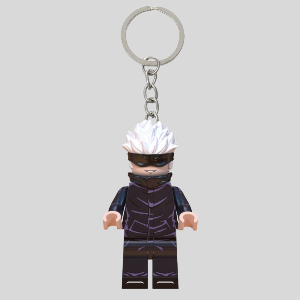 GANTUNGAN Gojo LEGO Keychain | LEGO Gojo Keychain | Jujutsu Kaisen ...