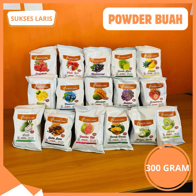 Drink POWDER ALL VARIANTS OF FRUIT FLAVORS 300 GRAM | Fruit FLAVOR ...