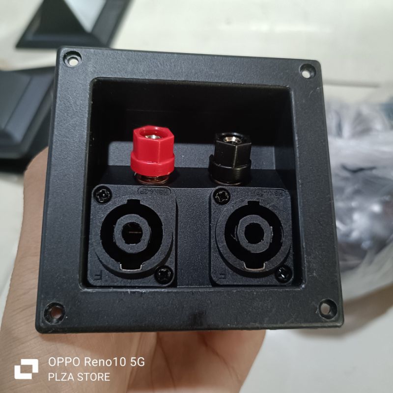 Binding speaker box terminal post plus Socket speakon 2in1 speaker ...