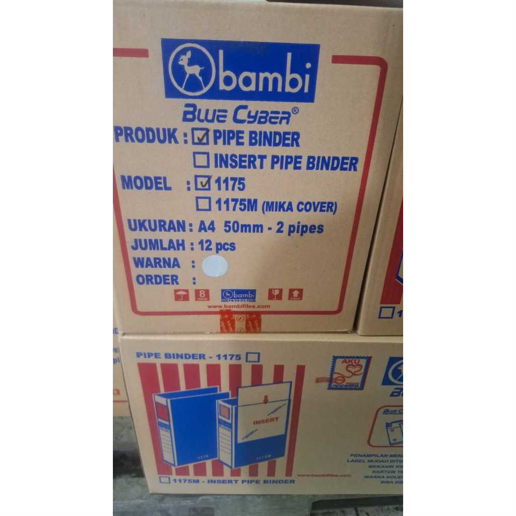 Ordner Pipe Binder With Full Spine 4 Color Labels A4 50mm # 1175 KING ...