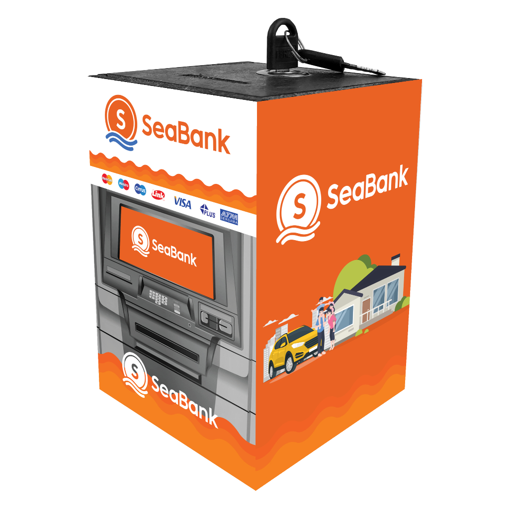 Celengan Motif ATM BNI - BTN - SeaBANK - CIMB NIAGA - Sedang Ukuran ...
