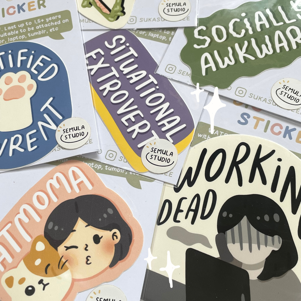 Semula STUDIO Big Sticker Die Cut / Unit Sticker | Shopee Malaysia