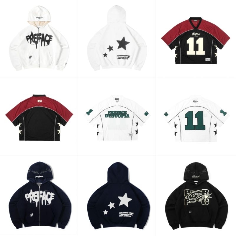 Preface Oasis Broken White & Black Zip Hoodie | Preface x Telepathi.che ...