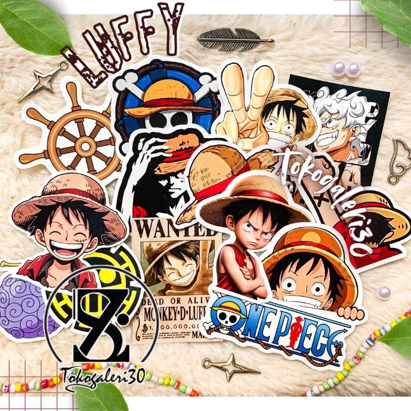 Anime ONE PIECE STICKERS LUFFY STICKERS CONTENTS 25 PCS ALREADY CUTTING ...
