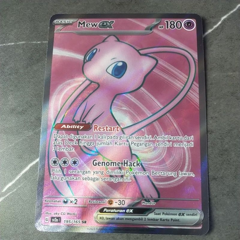 Original Pokemon Mew SR 151 SV2a1 TCG indonesia Card | Shopee Malaysia