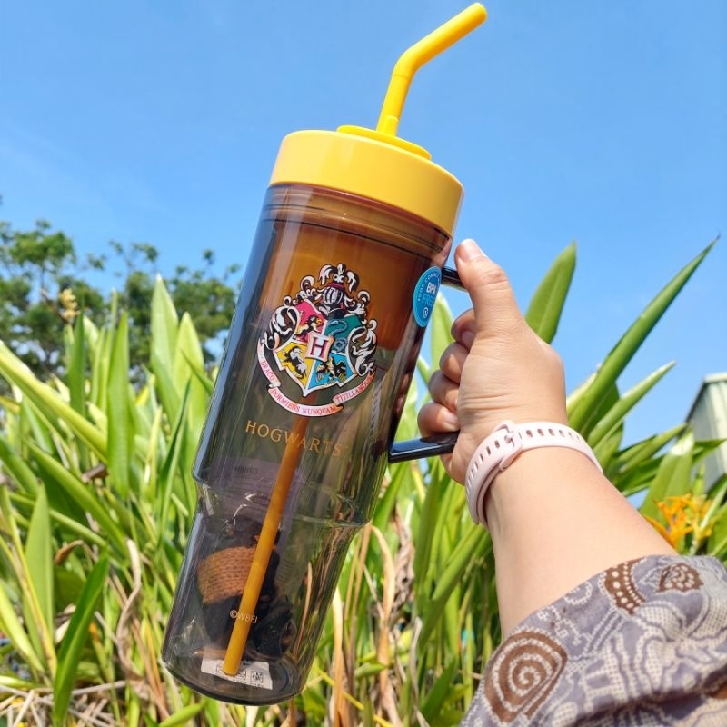 HITAM Miniso x Harry Potter - Hogwarts Drinking Bottle Tumbler Yellow ...
