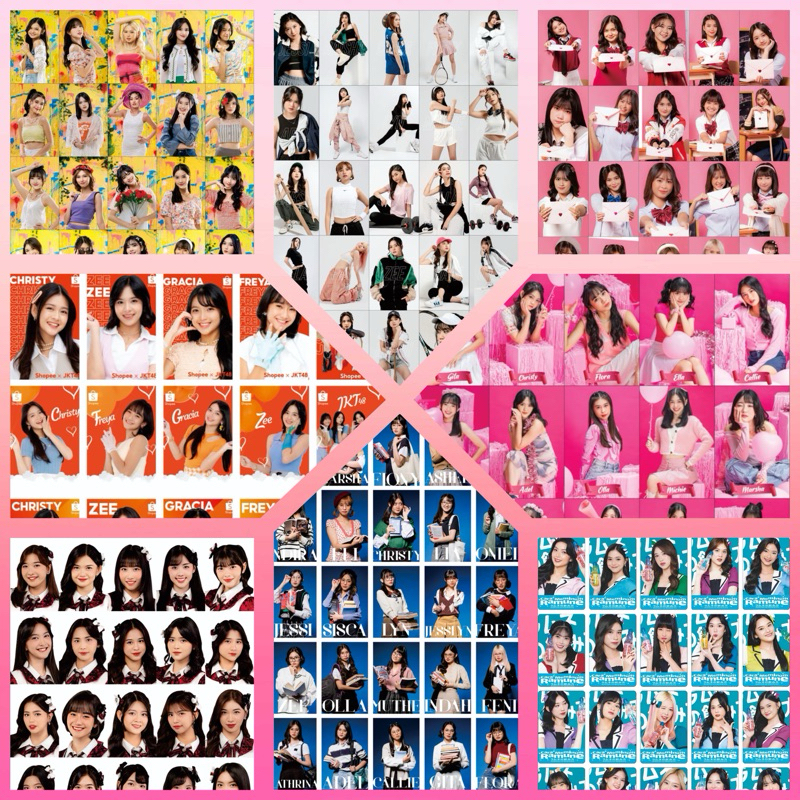 Photocard JKT48 8TEMA 200PCS (SUMMER, SPORTY, LETTER, SHOPEE, LIBRARY ...