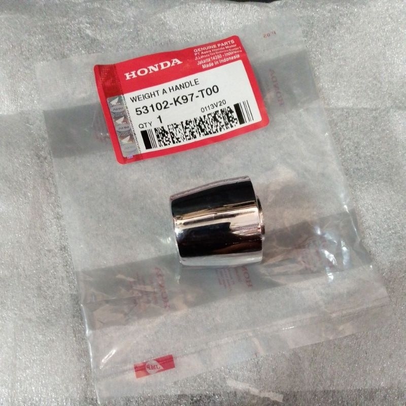 Original HONDA PCX 2018-2019 STAINLESS CHROME STIR HANDLEBAR BALANCER ...