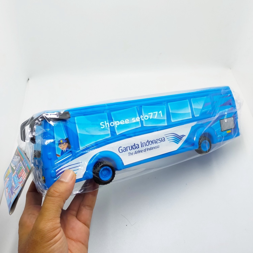 HITAM Edutoys Black Police Bus Toy Garuda Indonesia Police Car Bus ...