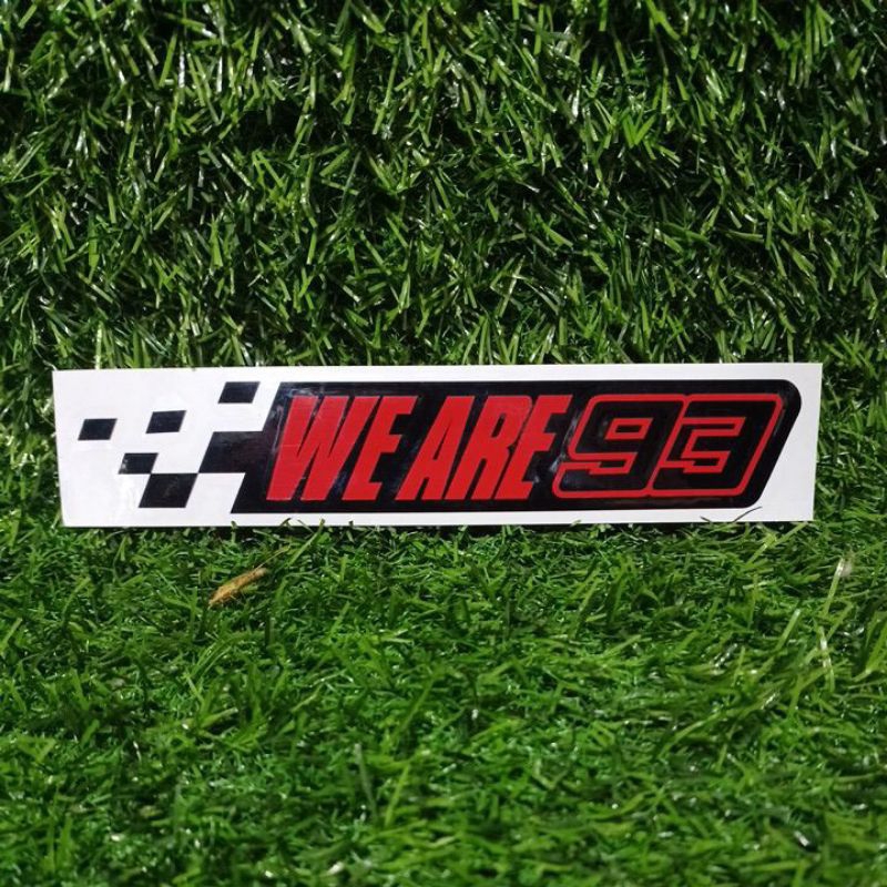 Sticker We Are 93 Sticker Fans Club Marc Marquez Sticker Moto Gp ...