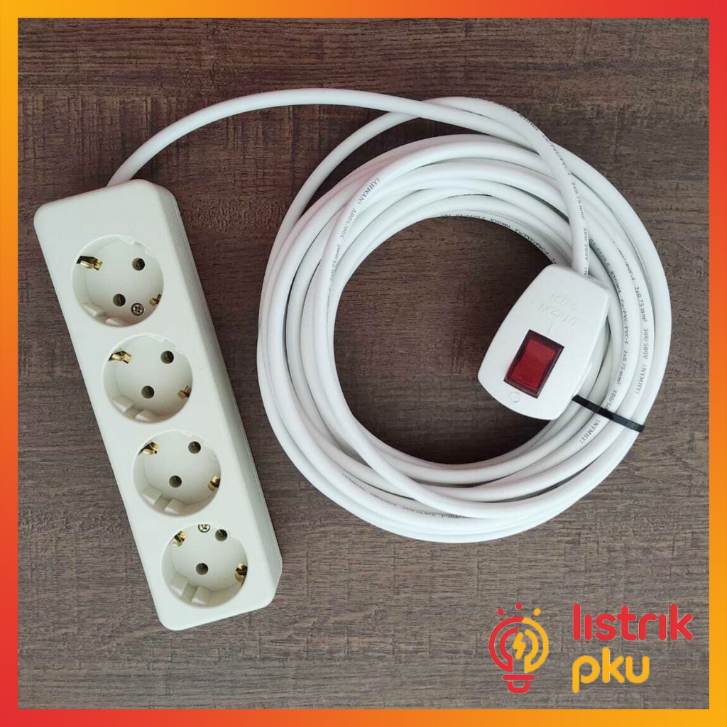 Uticon Socket 1,2,3,4,5,6 Holes + Uticon On/Off Plug + Cable 1,2,3,4,5 ...