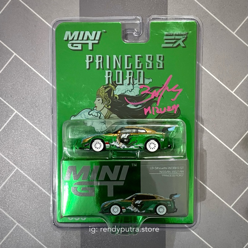 Mini GT Nissan 35GT-RR R35 LBWK Princess Roro Sign Mizu (Designer ...