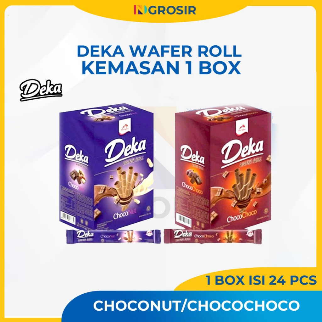 Deka Wafer Roll Choconut/Chocochoco 1 Box Contains 24 Pcs | Shopee Malaysia