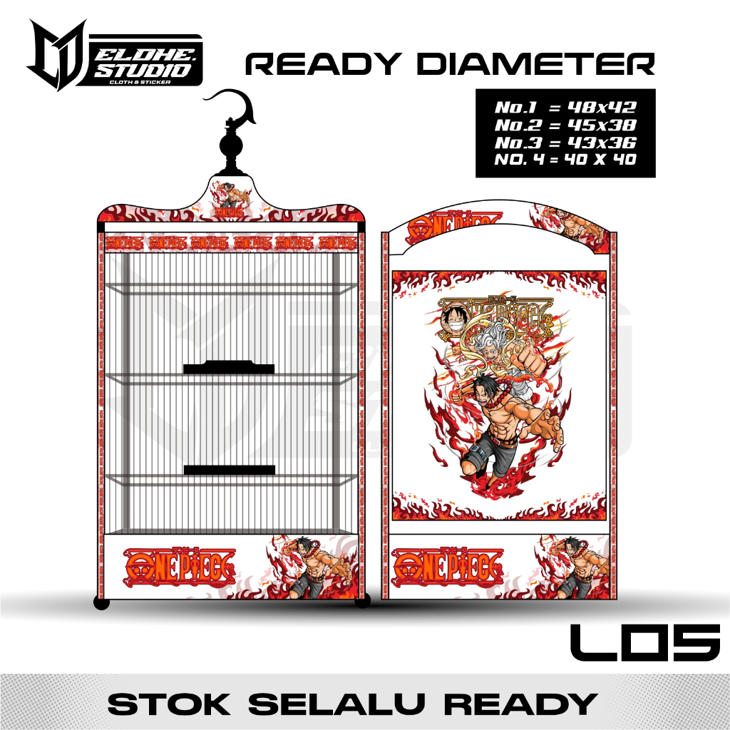 Waterproof Full Laminated Square Bird Cage Sticker. | Shopee Malaysia