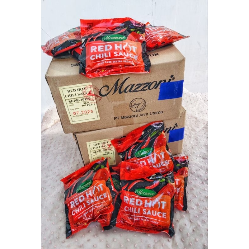 Mazzoni Sauce Sachet Spicy Sauce / Sauce / Sachet Red Hot Chili ...