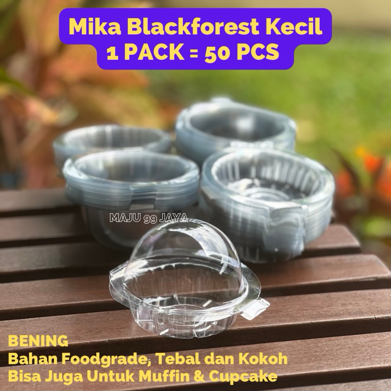 (50 PCS) Small Mini Blackforest Mica Diameter 8.5 cm Height 7 cm Clear ...