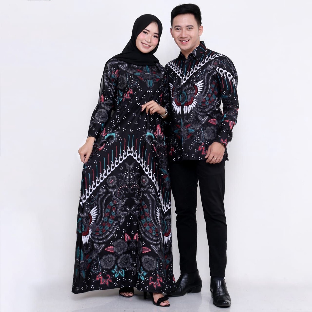 Husband and Wife Couple Batik Gamis Shopee Guarantee ML XL XXL JUMBO | Shopee Malaysia