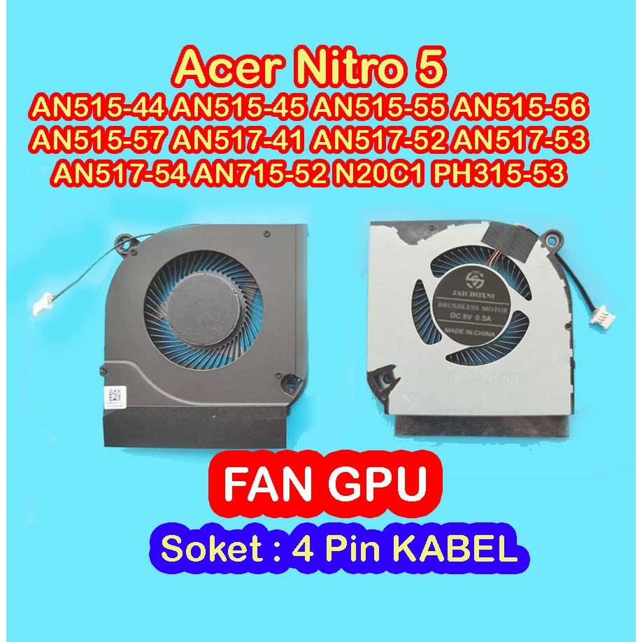 Fan GPU ACER Nitro 5 AN515-44 AN515-45 AN515-55 AN515-56 -57 | Shopee ...