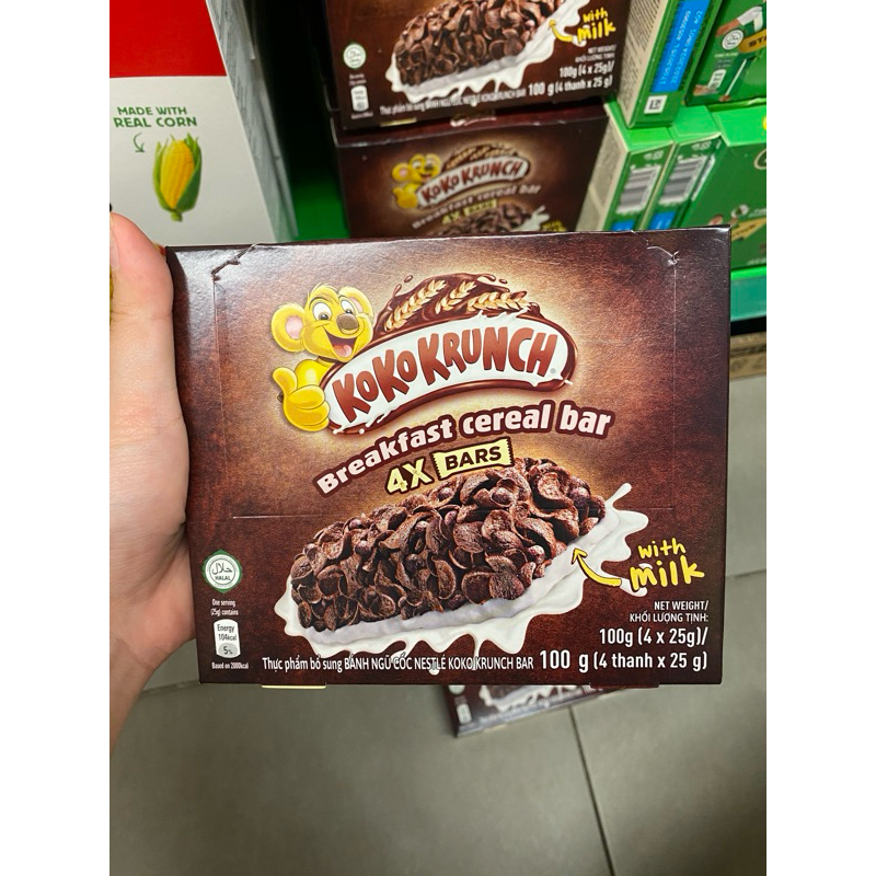 Kokokrunch breakfast cereal bar contains 4 bars 100g | Shopee Malaysia