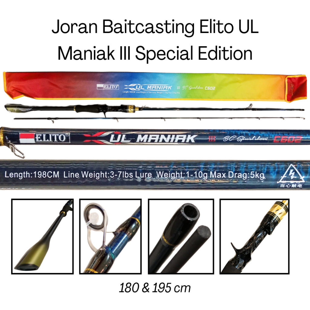Elito UL Maniak Gen III Special Edition Solid Carbon Torayca T30 9 Ring ...