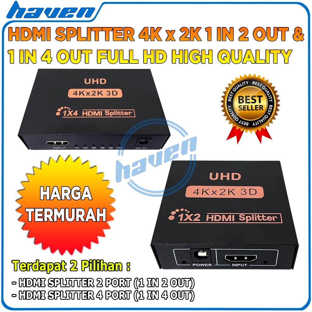 Hdmi Splitter 4 Port HDMI Splitter 1 In 4 Out High Quality 4port HDMI ...