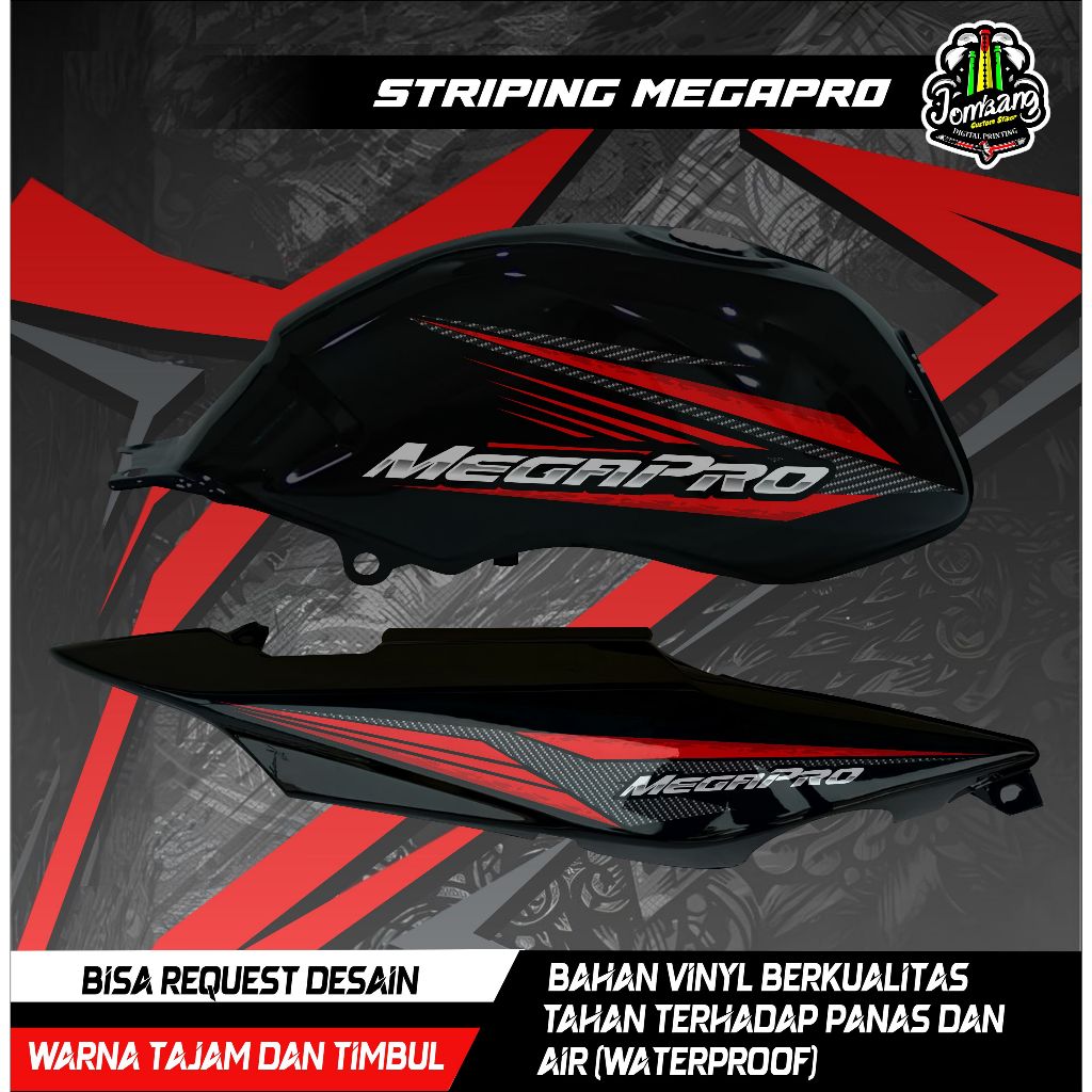 Honda Megapro Primus Variation Motorcycle Striping Sticker, Bledex ...