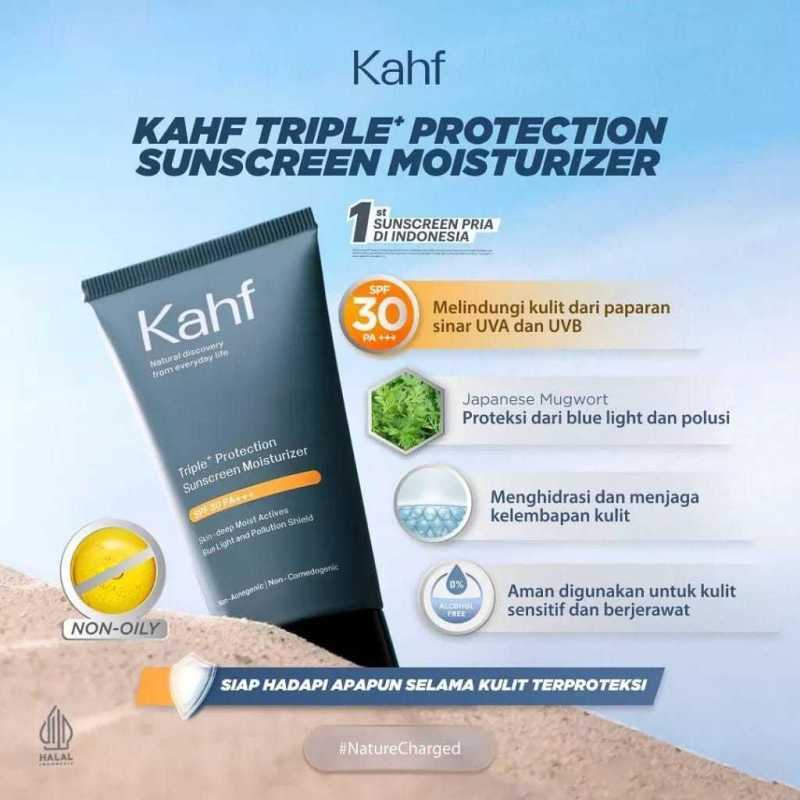 Kahf Triple + Protection Sunscreen Moisturizer 30 ml | Shopee Malaysia