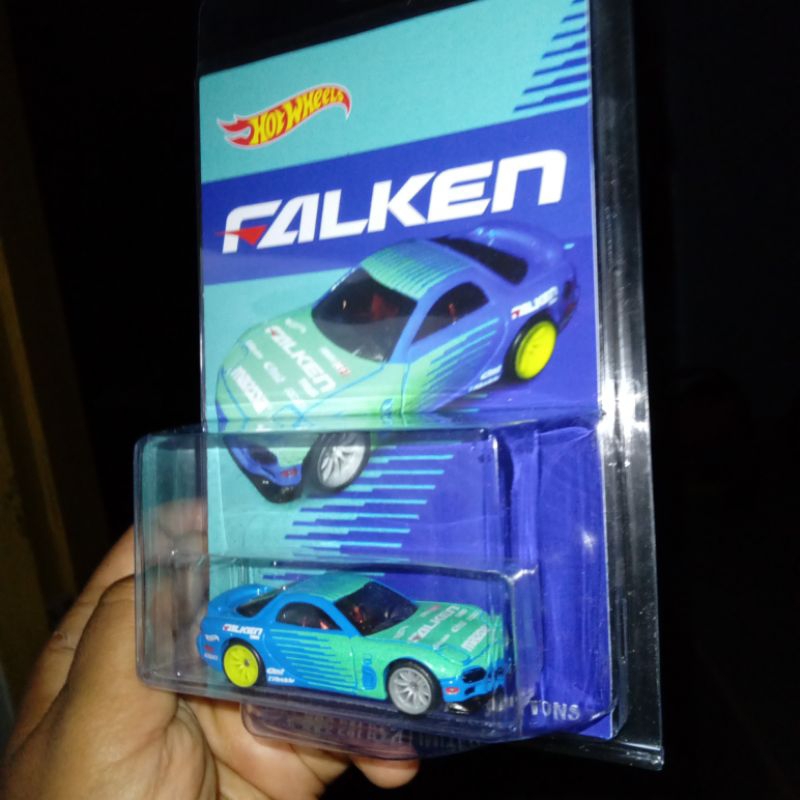 Custom Card FALKEN 95 Mazda Rx7 Silver Blue Rubber Tires Free Protector ...