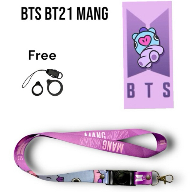 Lanyard BT21 BTS MANG 2CM | Shopee Malaysia